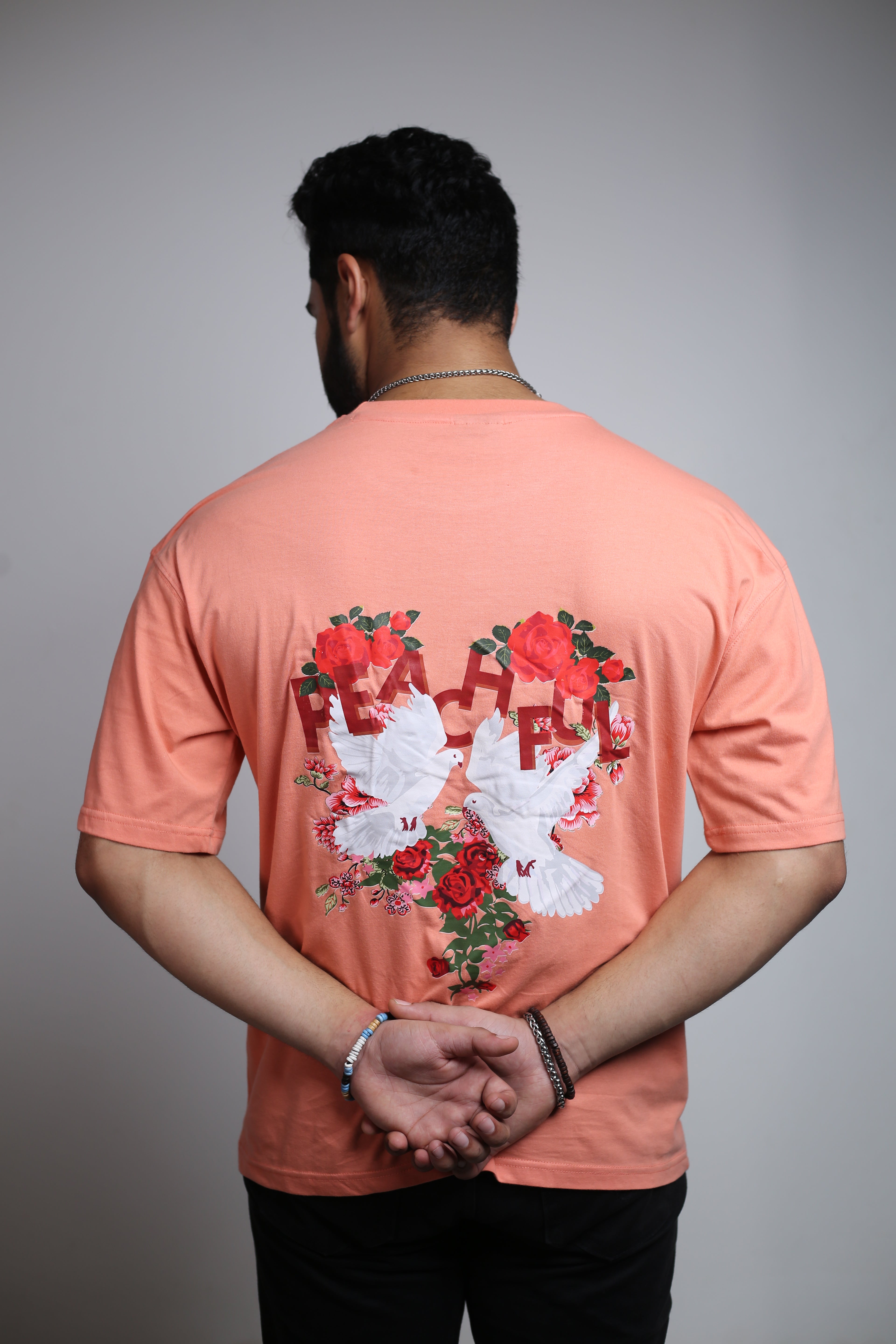 Peachful Oversized T Shirt – Liquid Threads